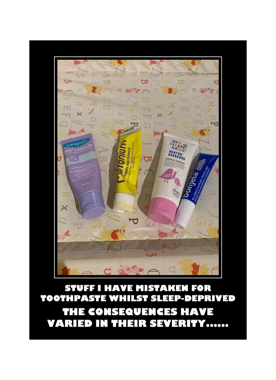 Toothpaste Whilst Sleep Deprived – The Truth Serum Mom